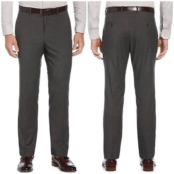 Perry Ellis | Pants | Perry Ellis Portfolio New Mens Charcoal Slimfit ...